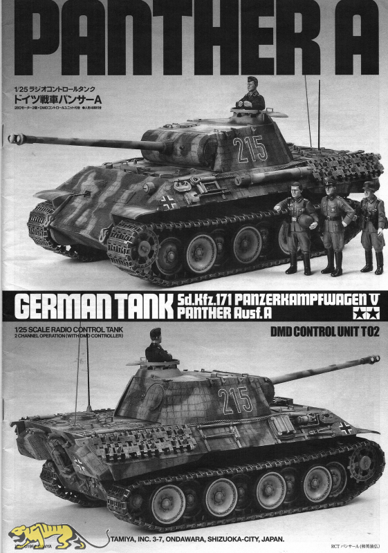 Tamiya Instructions for Tamiya 56601 - RC Panther Ausf. A - 1/25 ...
