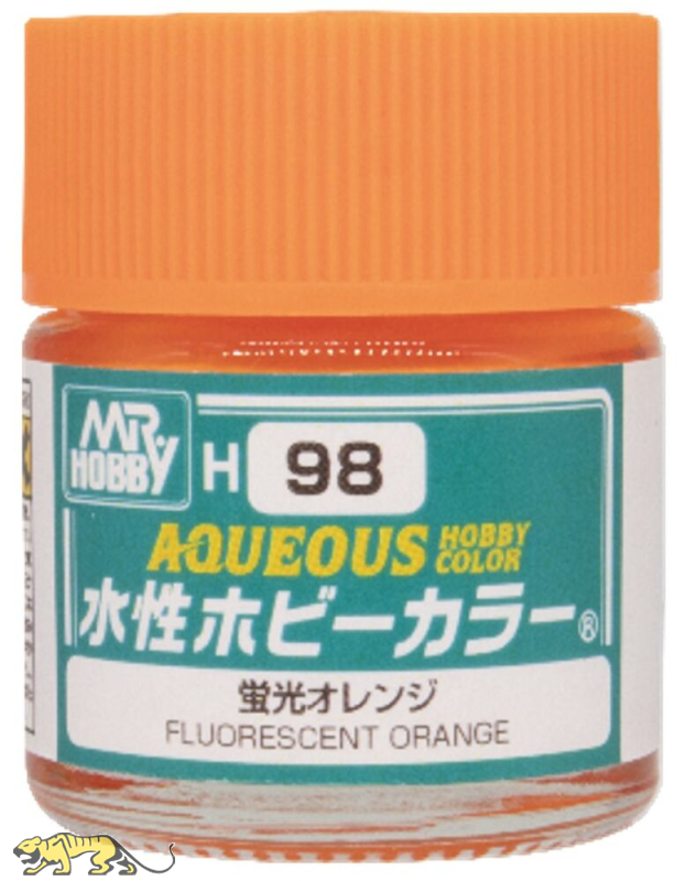 Mr. Hobby / Gunze Sangyo Mr. Hobby Color H98 Fluorescent Orange - Gloss ...