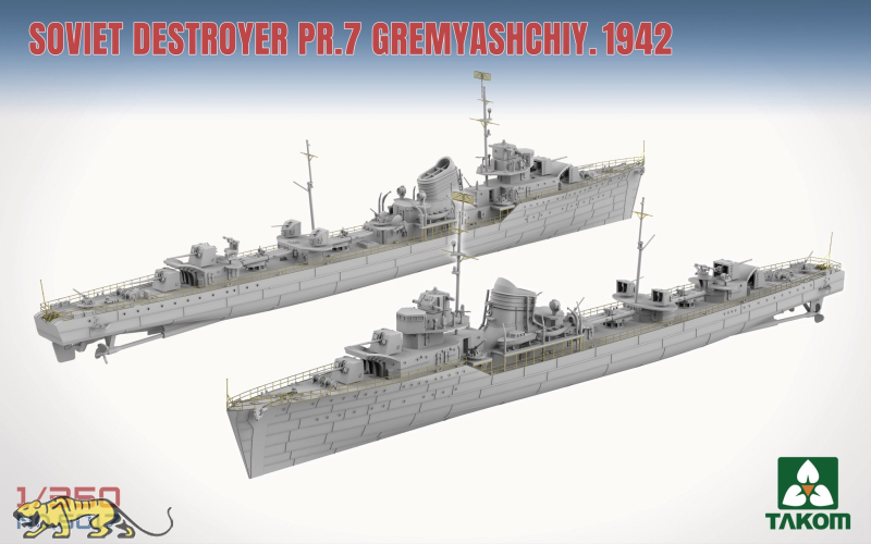 Takom Destroyer Box - Soviet Destroyer PR.7 + PLA Navy Type 07 ...