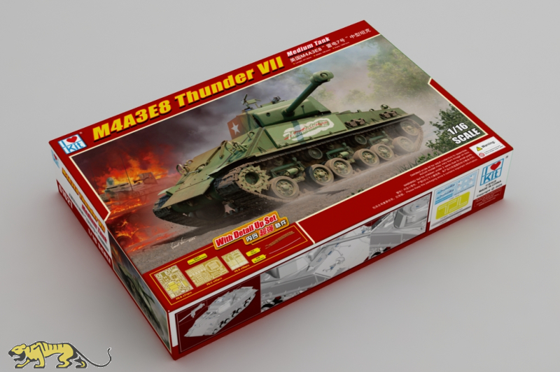 I LOVE KIT M4A3E8 Sherman Thunderbolt VII - Medium Tank - 1:16 ...