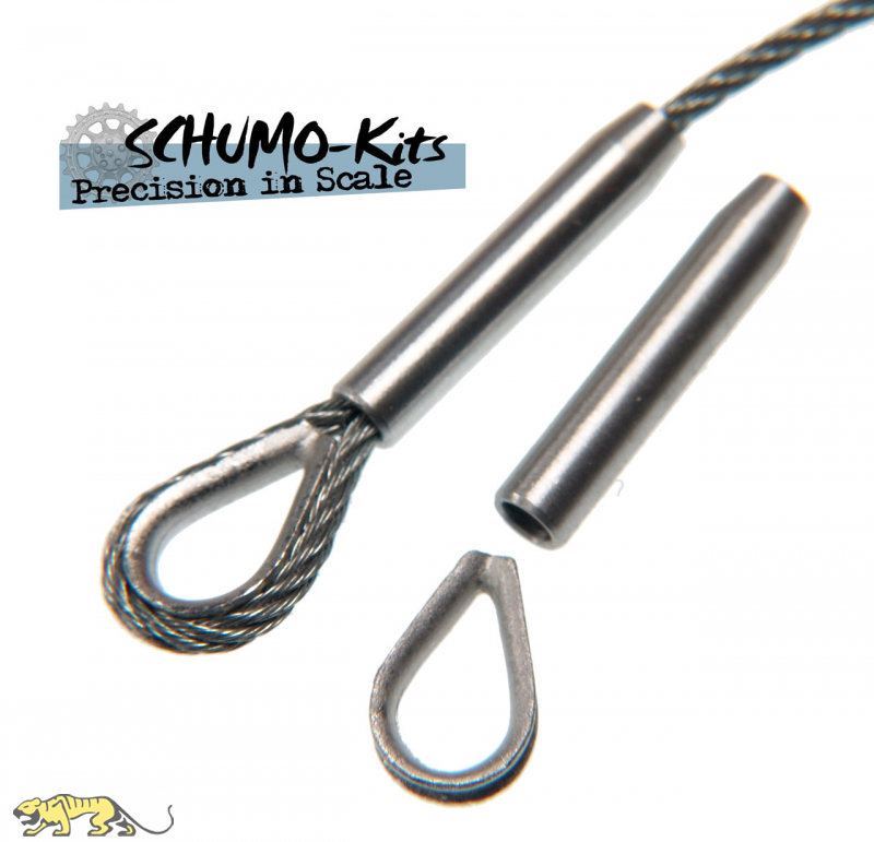 Metal Tow-Cable Set for Tiger I SCHUMO-Kits TI0020WM - Axels Modellbau Shop