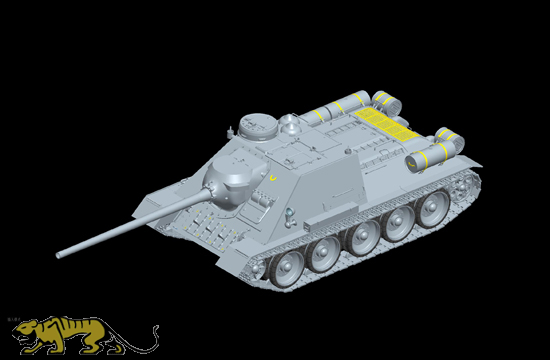 Soviet SU-100 Tank Destroyer - 1/16 Trumpeter TRU00915 - Axels ...